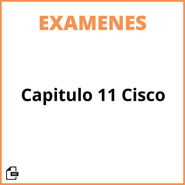 Examen Cisco Capitulo 1 2025
