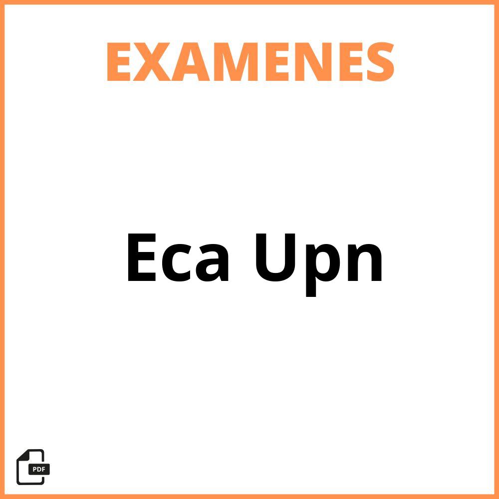 Examen Eca Upn 2025