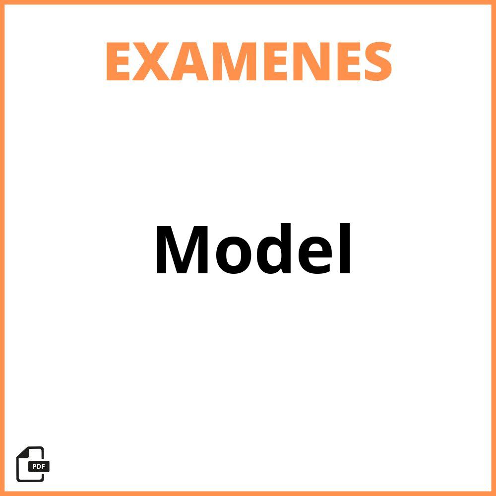 Model Examen 2025